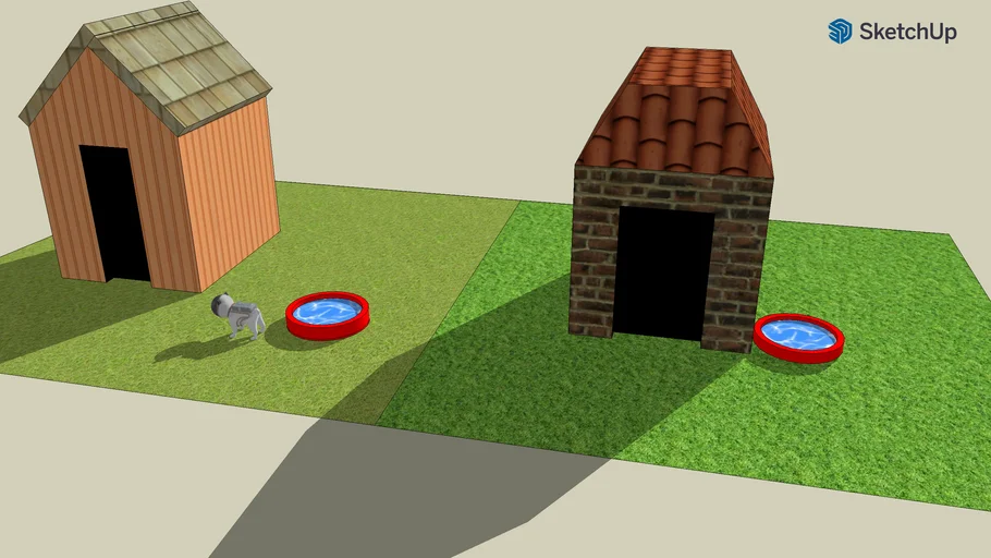 Doghouse *2 on ground | 3D Warehouse