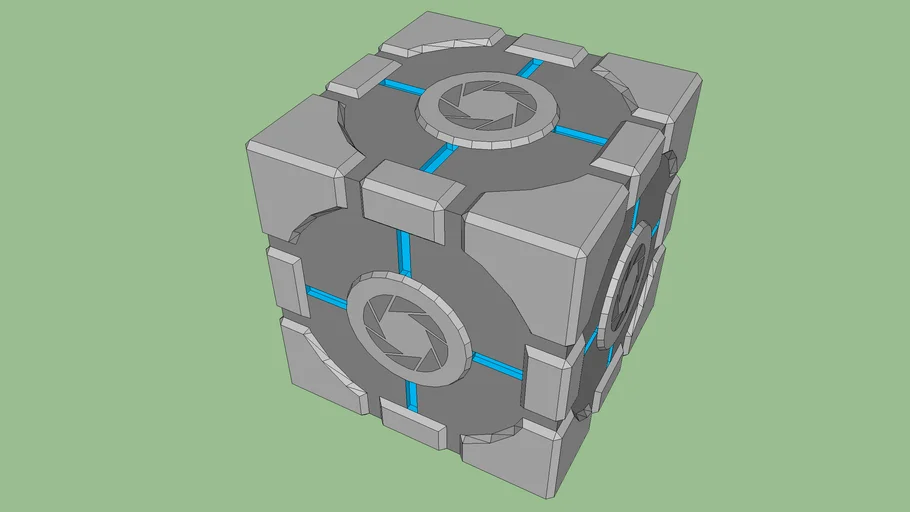 Aperture Science Weighted Storage Cube (Portal) | 3D Warehouse