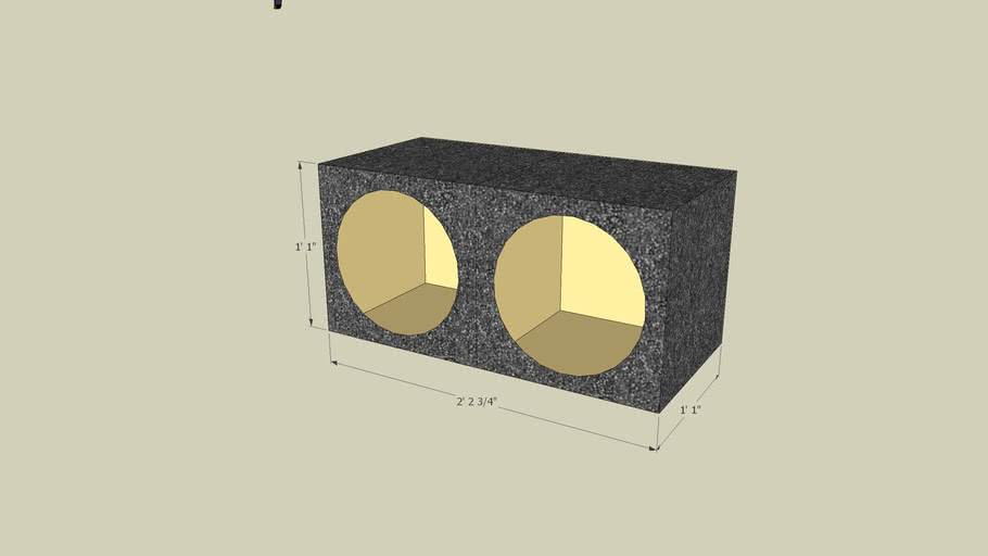 Alpine Type R Sealed Box | 3D Warehouse