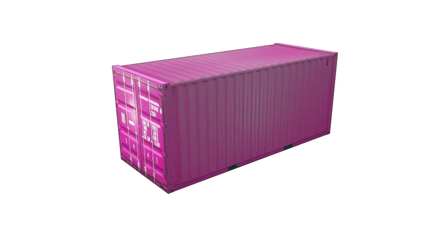 Small Shipping Container -Pink | 3D Warehouse