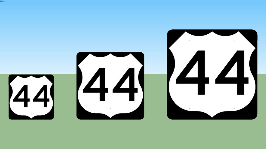 U.S. 44 Sign | 3D Warehouse