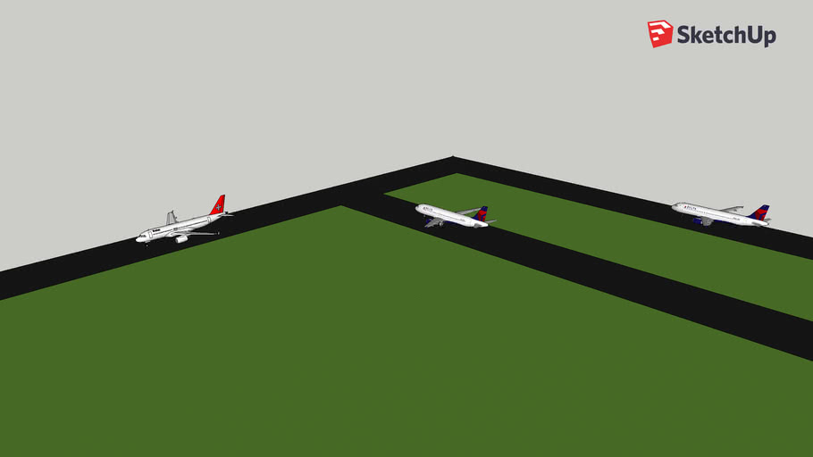 Airplane Runway | 3D Warehouse