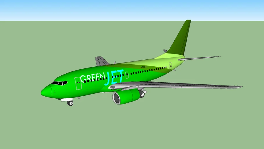 Green Jet (2016 F]) Boeing 737-6GJ | 3D Warehouse