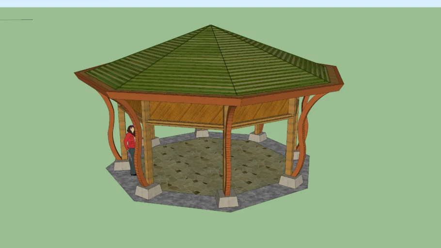 ZC-Octagonal pavilion | 3D Warehouse