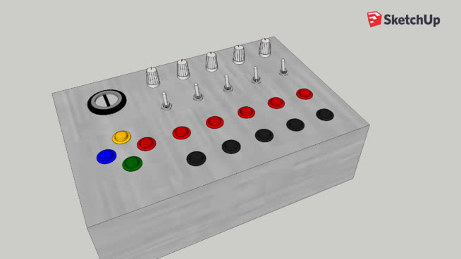 Simulator button box | 3D Warehouse