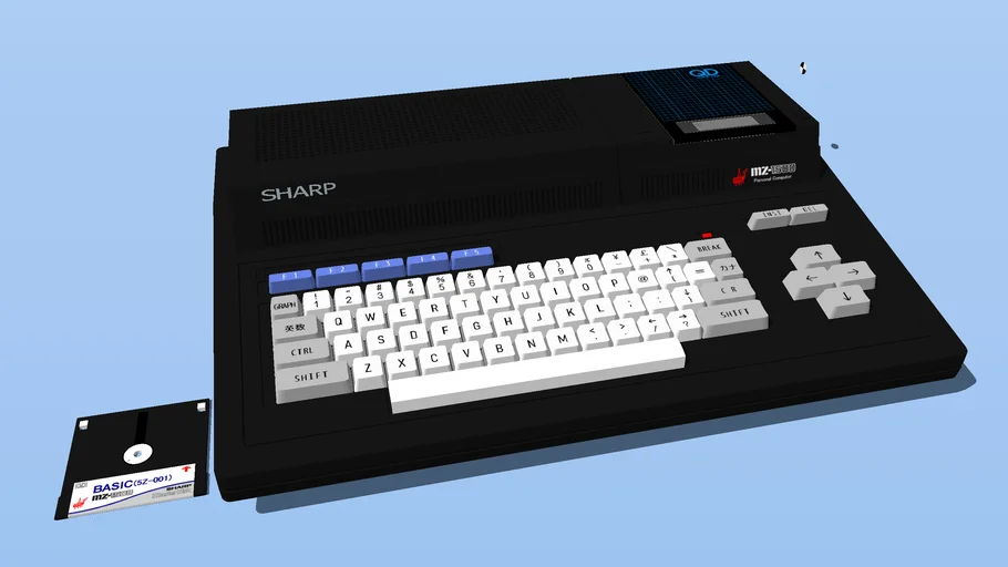 SHARP Personal Computer MZ-1500 (1984:Japan) | 3D Warehouse