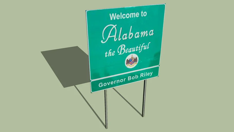 Welcome Sign Alabama | 3D Warehouse