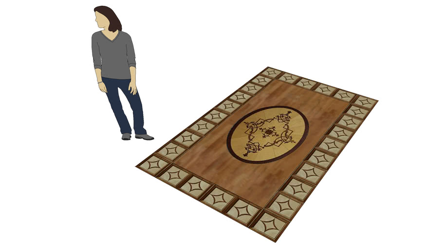 Wood Floor Medallion | 3D Warehouse