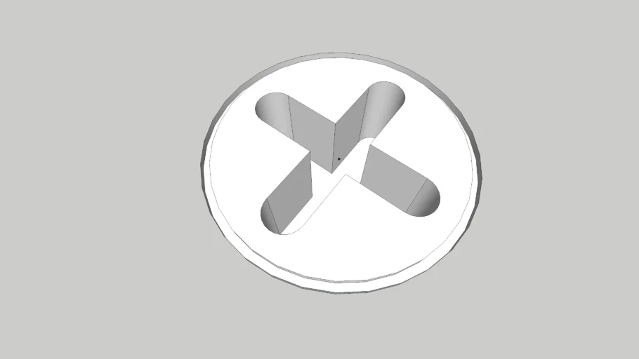 Flush screw | 3D Warehouse