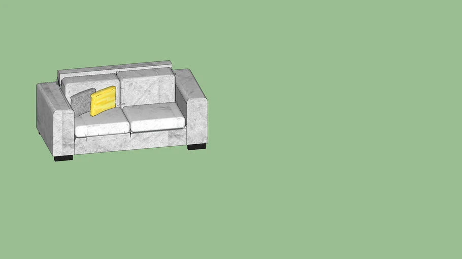 sofá cinza | 3D Warehouse