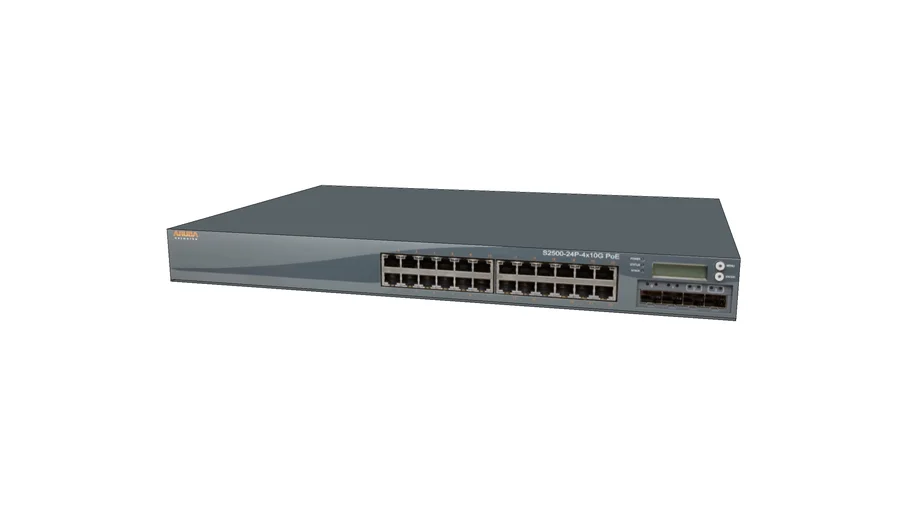 Aruba S2500-24P-4x10G PoE | 3D Warehouse