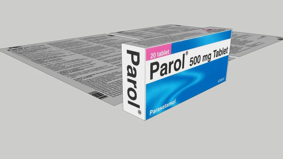 Parol Parasetamol 500mg Tablet | 3D Warehouse
