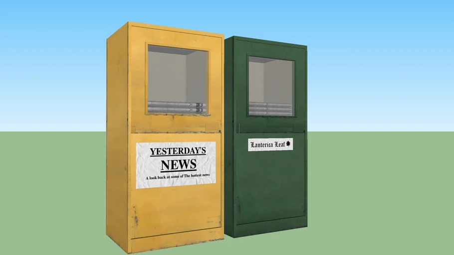 News rack set | 3D Warehouse