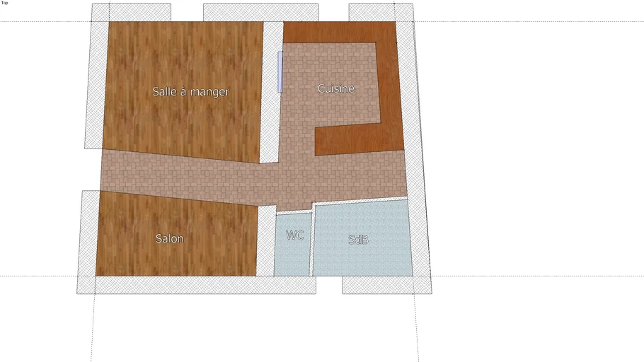 plan 2D rdc | 3D Warehouse