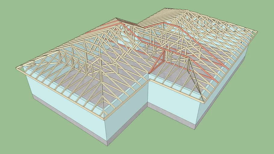Complex Truss Roof 8 | 3D Warehouse