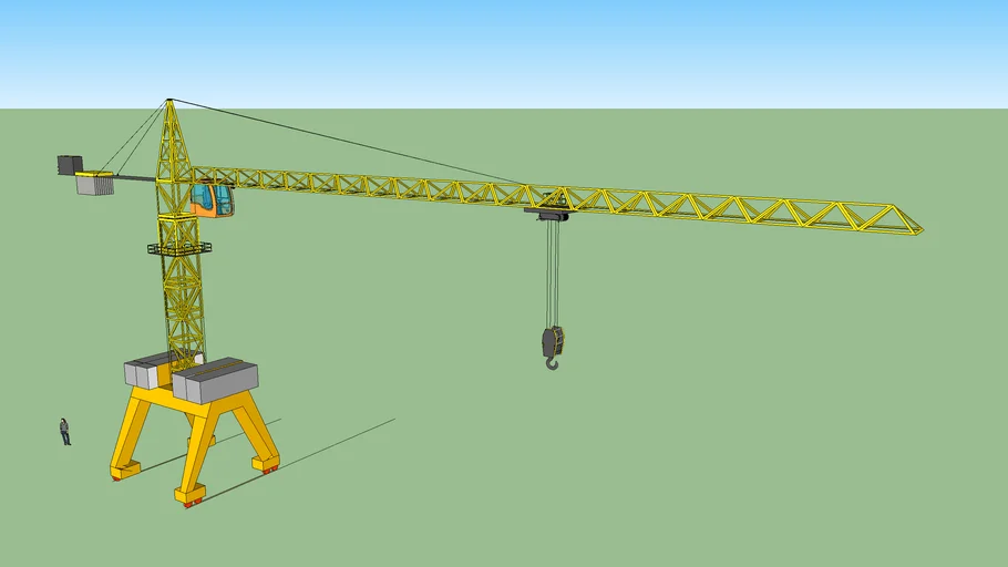 The tower crane KB-572 | 3D Warehouse