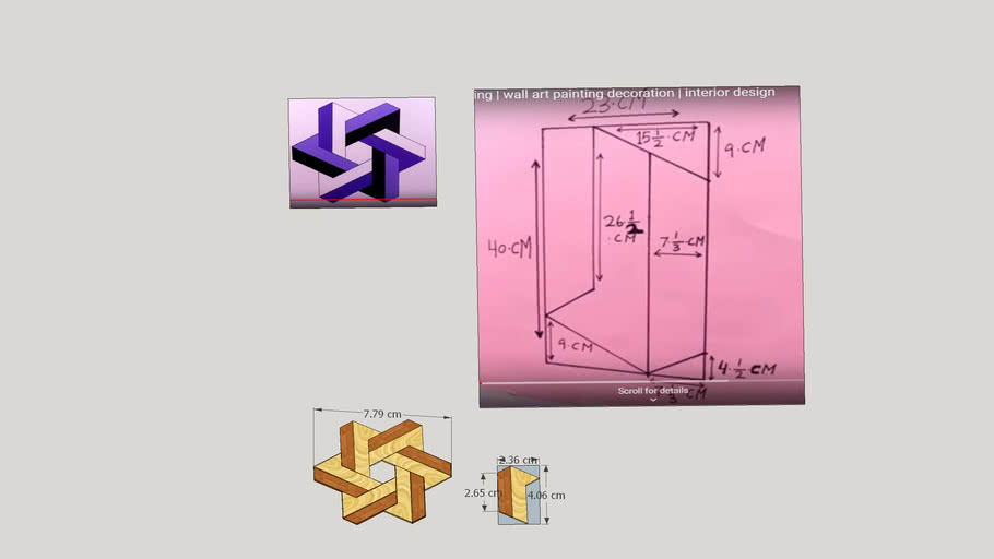 3D Optical illusion - Impossible Triangles | 3D Warehouse