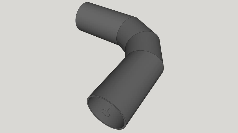 SDR 26_90° segmentsveiste PE-bend_250 | 3D Warehouse