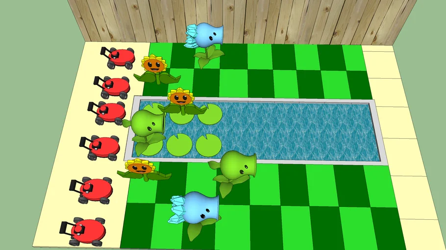 Plants Vs. Zombies: Pool Zone | 3D Warehouse