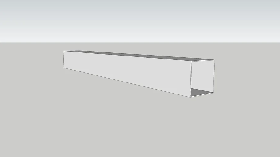 Kutu profil 100x100x2 mm | 3D Warehouse