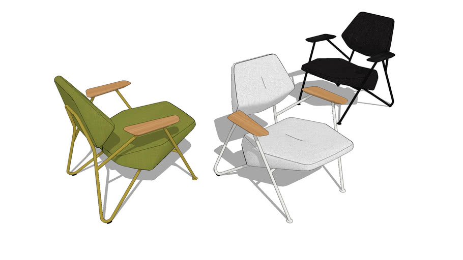 PROSTORIA - Polygon easy chair by Numen / For Use | 3D Warehouse