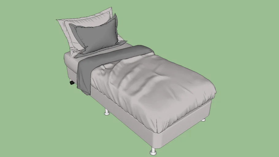 Cama box solteitro | 3D Warehouse