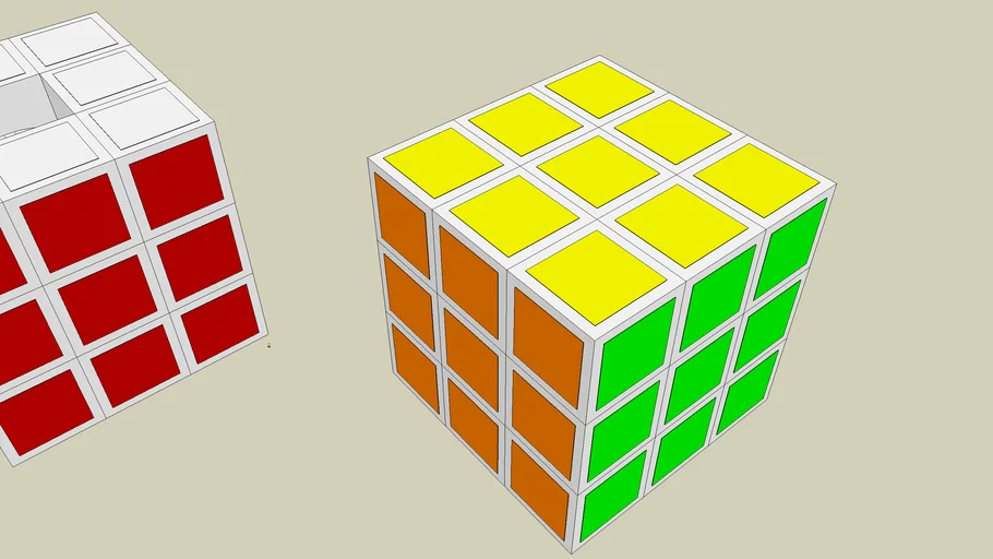 My methods of solving the rubik´s cube | 3D Warehouse