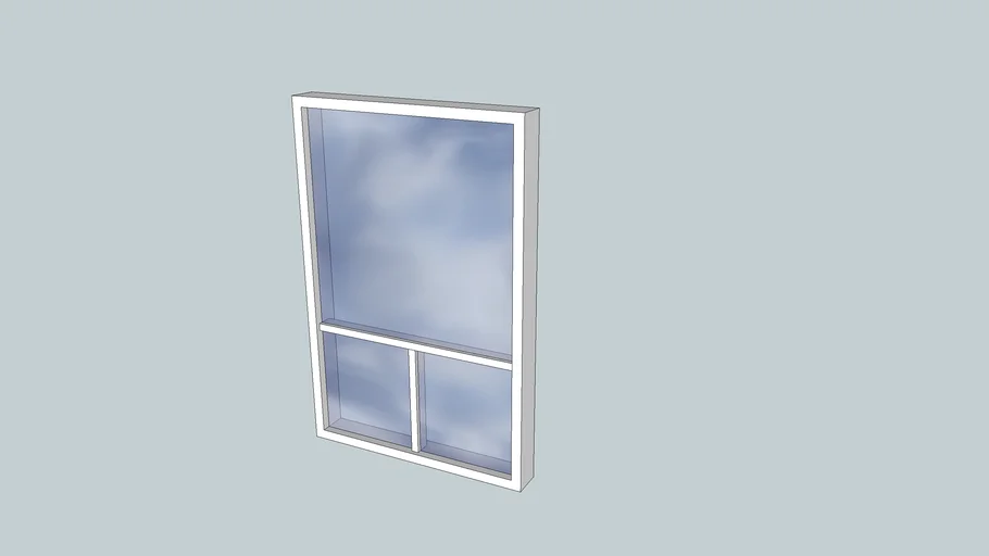 3-pane window | 3D Warehouse
