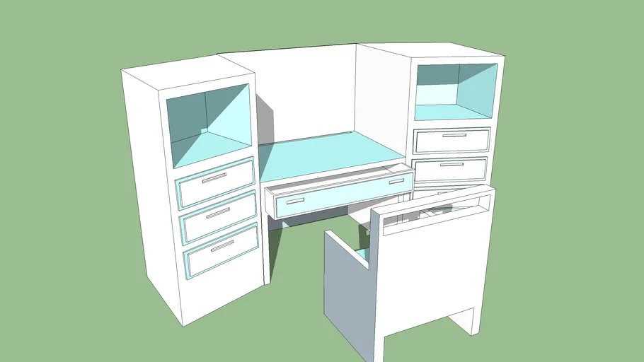 Organizer Desk | 3D Warehouse