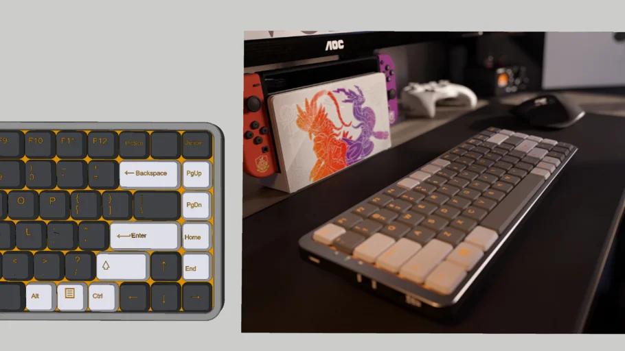 70 Percent Slim Keyboard | 3D Warehouse