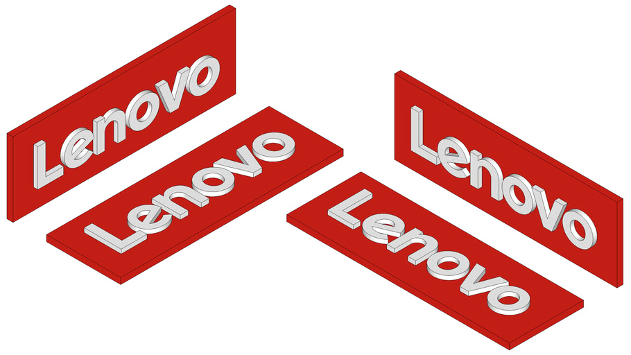 Lenovo Isometric Logo | 3D Warehouse