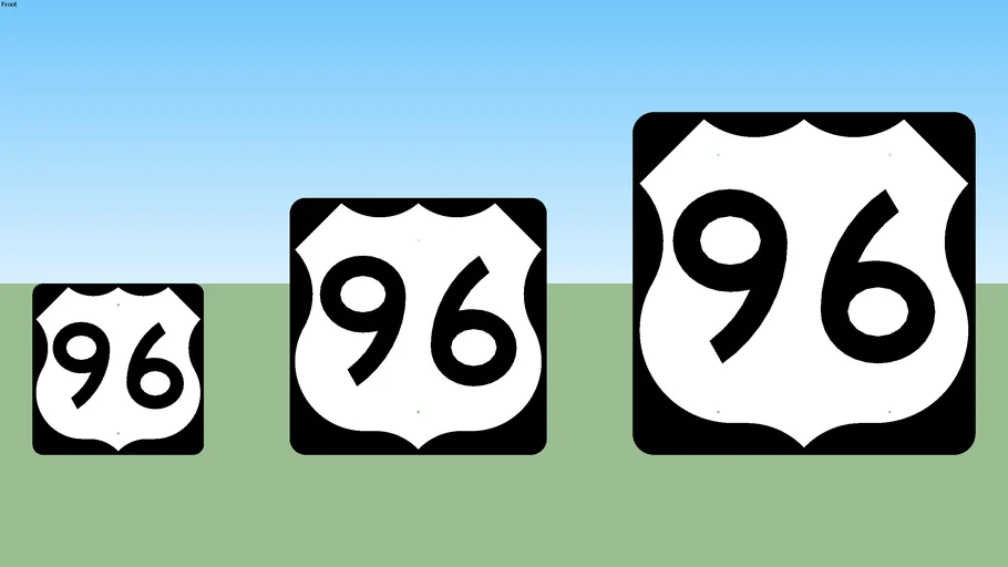 U.S. 96 Sign | 3D Warehouse