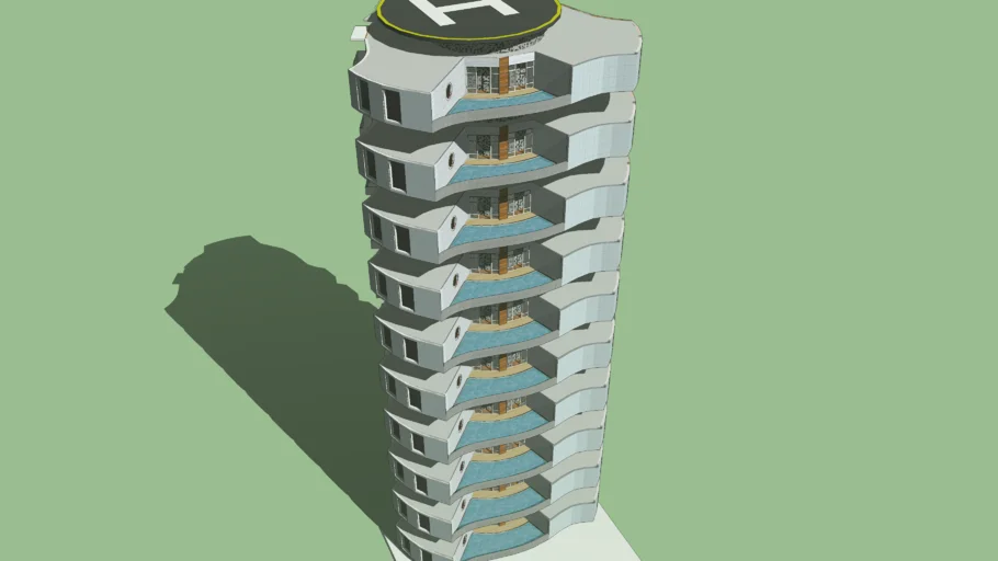 #2027 PREDIO ROTATIVO DE LUXO MODERNO | 3D Warehouse