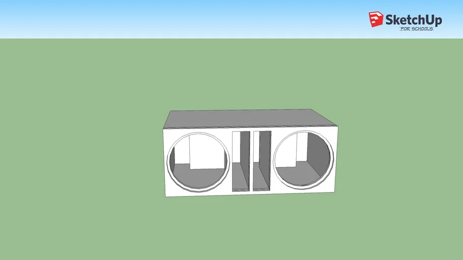 Dual Ported 12' sub-woofer enclosure | 3D Warehouse