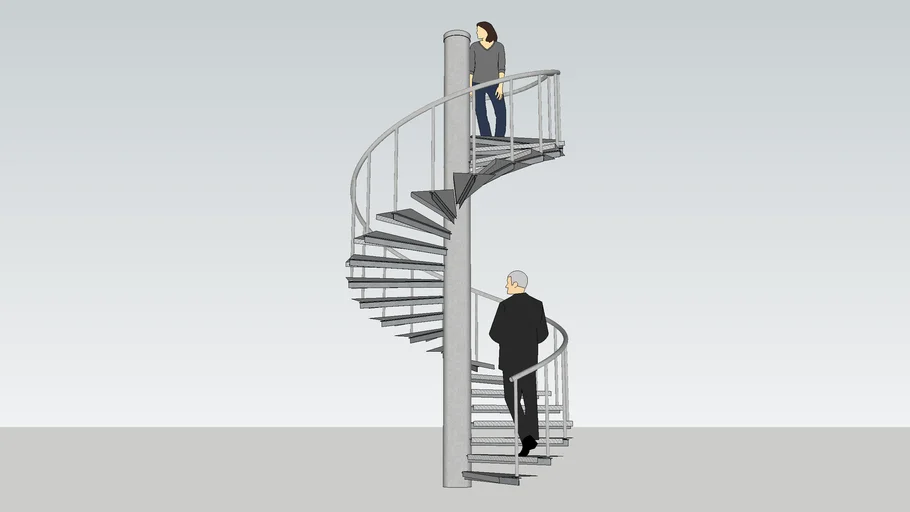 A Spiral Staircase | 3D Warehouse