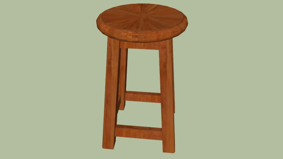 Banquito de madera | 3D Warehouse