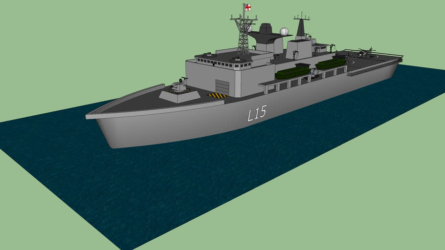 Albion Class Landing Platform Dock - HMS Bulwark (L15) | 3D Warehouse