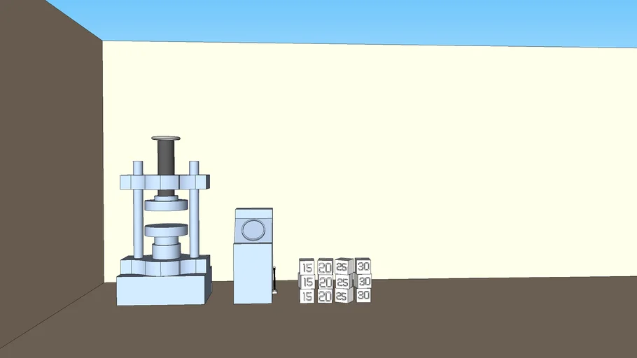 Compressive Strength Testing Machine | 3D Warehouse