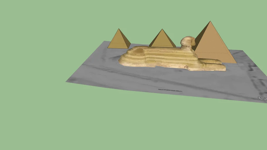 Pyramids and sphinx | 3D Warehouse