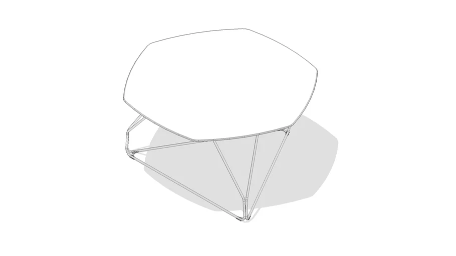 Hexagon accent table | 3D Warehouse