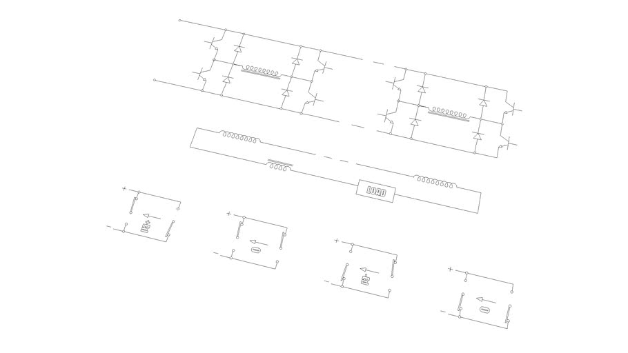 Fast response stepped-wave switching power converter circuit | 3D Warehouse