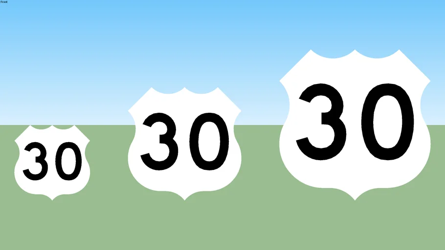 U.S. 30 Sign | 3D Warehouse