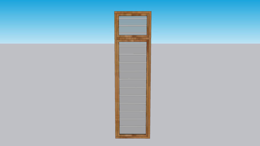 wooden front window single frame | 3D Warehouse