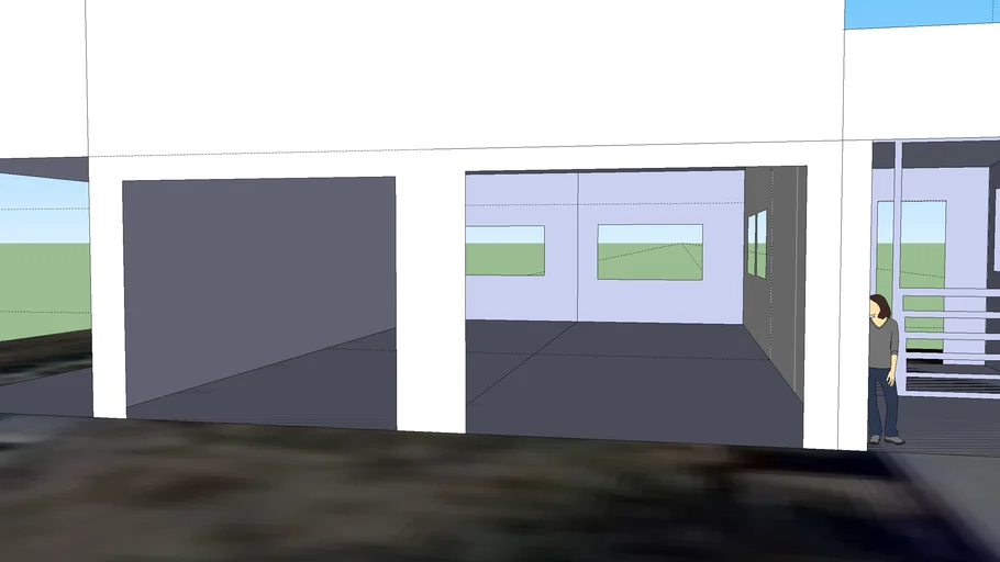 Single slope roof Barn/shop addon | 3D Warehouse