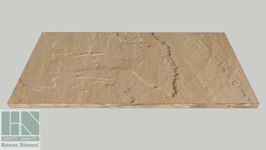 Banas Stones Natural Jumbo Slabs - 36' x 72' - Banas Bronte | 3D Warehouse