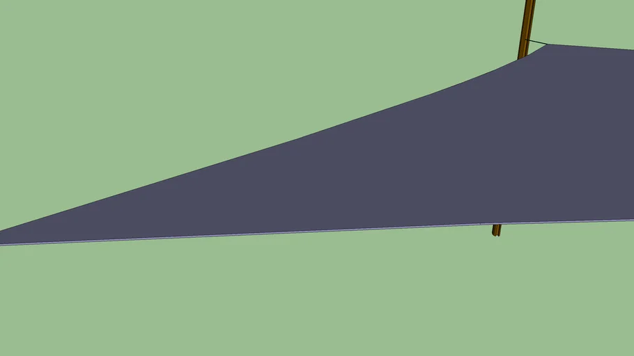 Triangular Sail 4x4x4 90° pos 2 | 3D Warehouse