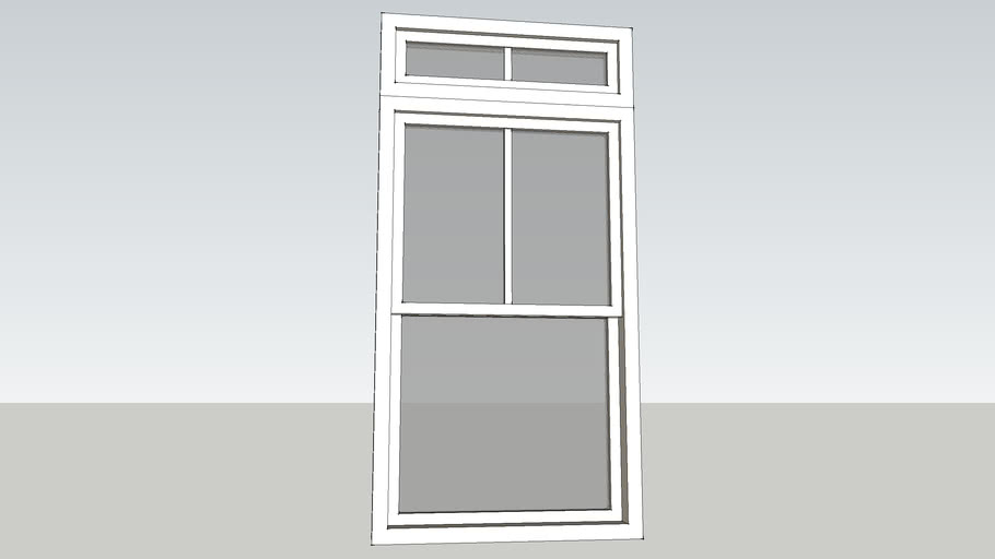 3'x5' window with grille and top lite | 3D Warehouse