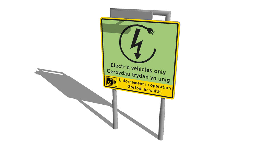 EV Sign | 3D Warehouse