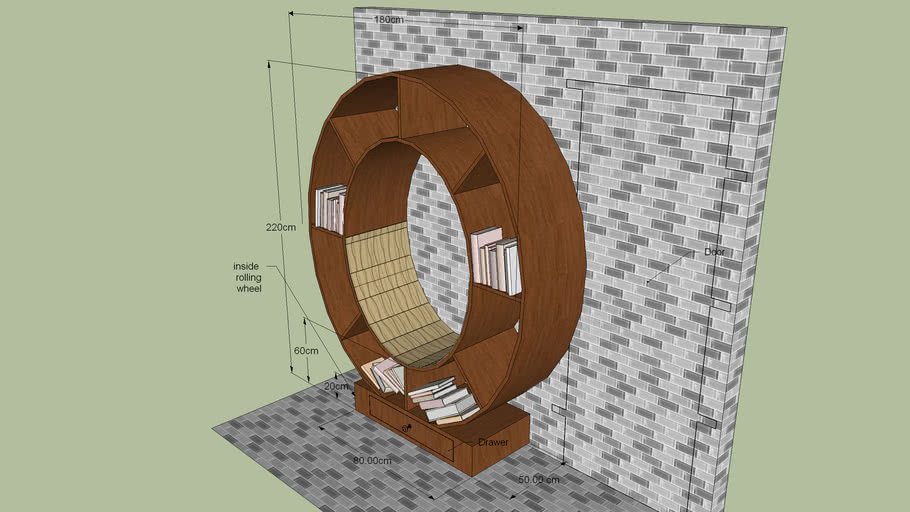 Round Book Shelf | 3D Warehouse