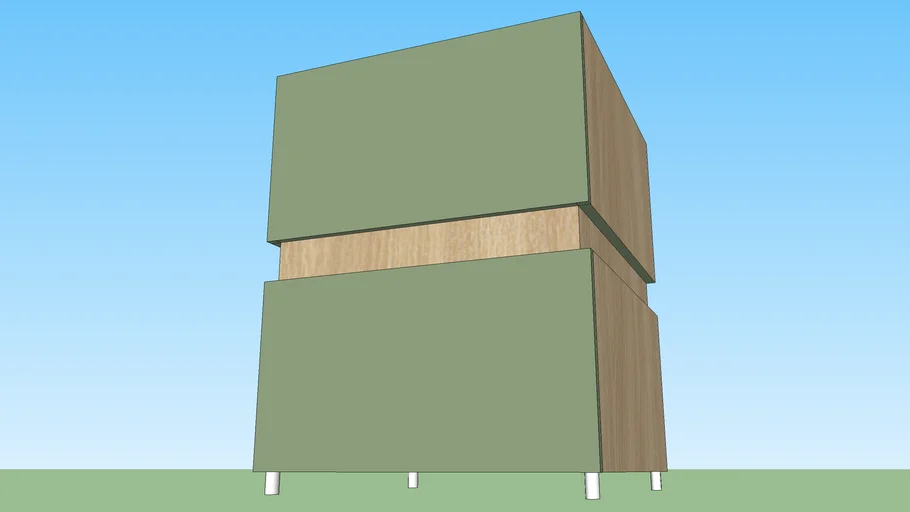 MINI CÔMODA WORK STATION – WS | 3D Warehouse